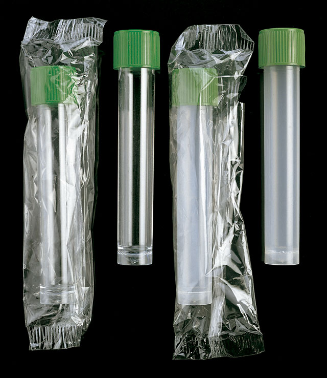 Tubo de ensayo con faldón. DELTALAB. Tubo con tapón a rosca y con ...