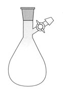Matraz Schlenk,Fondo Redondo de 100 ml. Hembra 29/32 con Llave conica ...