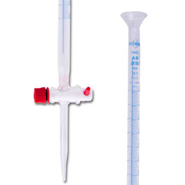 Bureta. SCHARLAU. Bureta recta, llave cónica PTFE. Cap. (ml): 50 ...