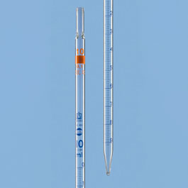 Graduated pipette, class AS, total delivery, serialized and certified ...