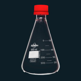 Matraz Erlenmeyer, 500 ml, con tapón rosca GL32 - Scharlab