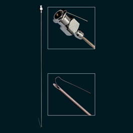 Stainless steel needle, luer lock 1,5øx150 length mm, tip style bevel ...