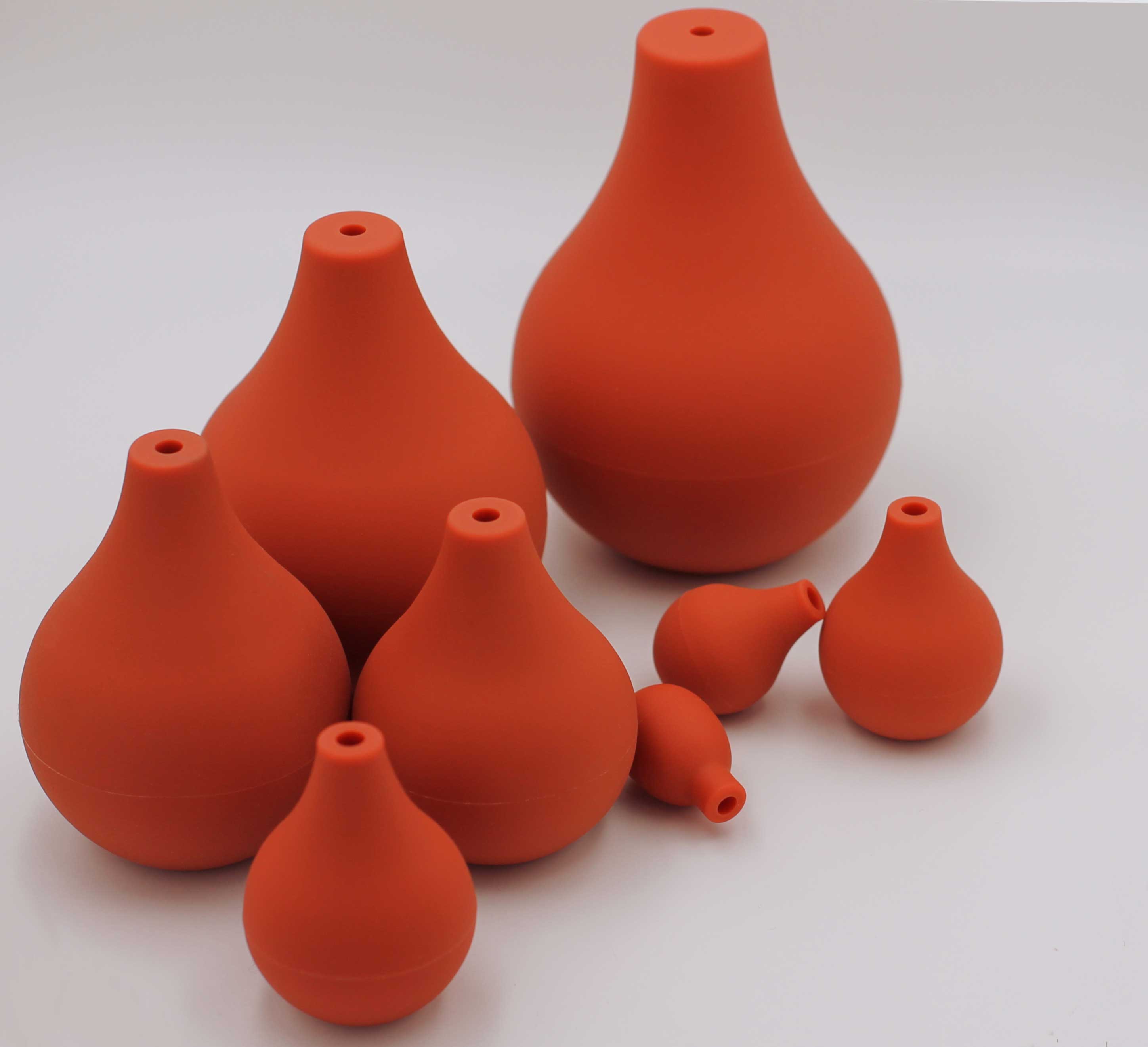 Perilla de goma PVC 90ml. orificio 6mm. ø perilla 62 mm. D&N - Scharlab