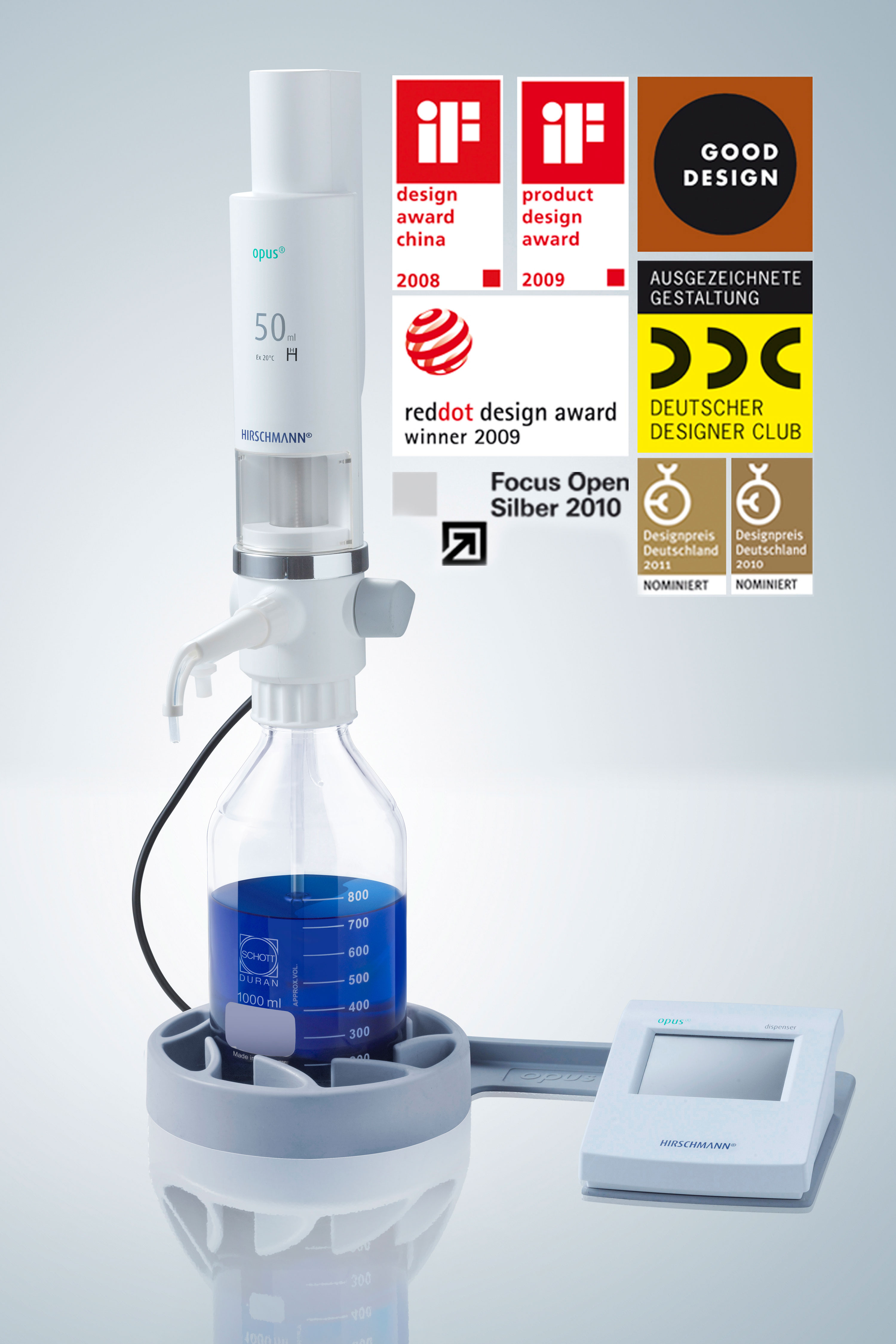 Bureta digital Opus® titration. HIRSCHMANN. Opus® titration 50ml ...