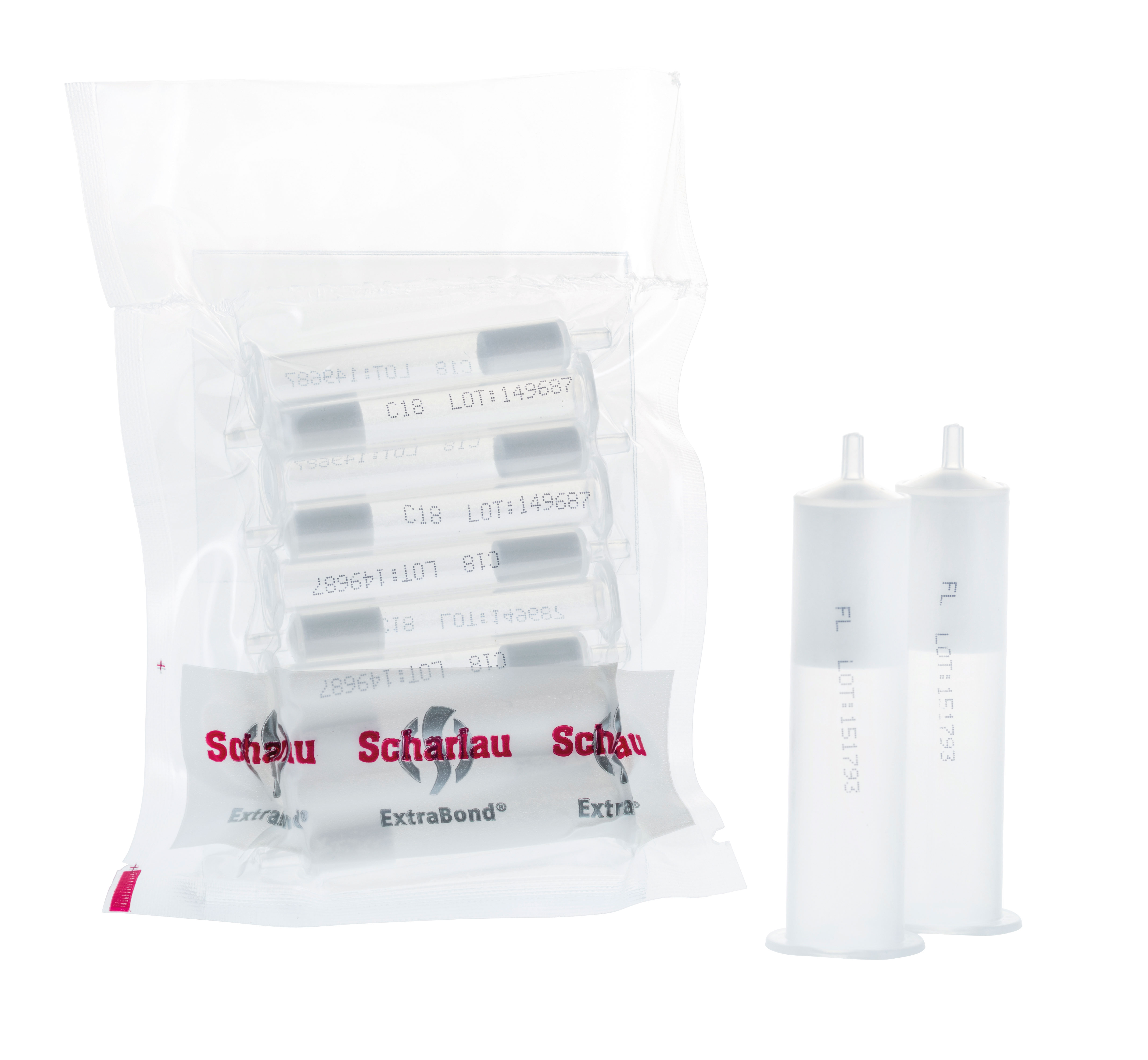 ExtraBond Cartridge. SCHARLAU. C18. Sorbent mass (mg): 1.000. Volume ...