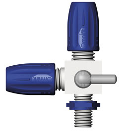 Conector con valvula.Válvula sangrado. Paso (mm): 1,5. DIBA OMNIFIT ...