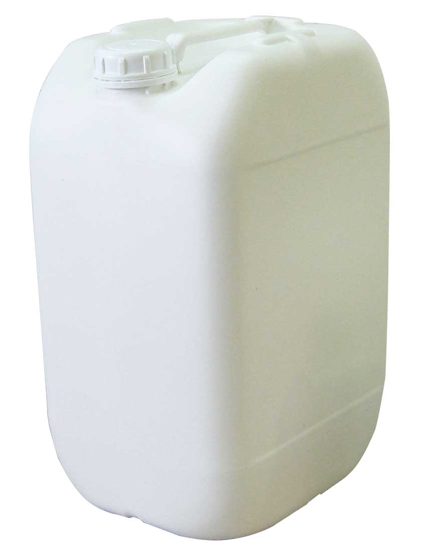 Bidón apilable. Color blanco. Capacidad (l): 25. Rosca: S60 - Scharlab