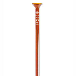 Burette, amber glass. SCHARLAU. Straight burette, conical PTFE stopcock ...
